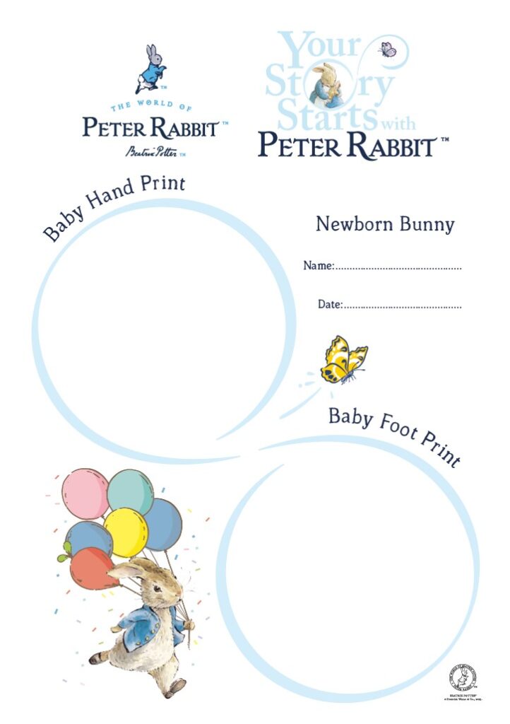 Little Bunny's Handprints and Footprints - Peter Rabbit